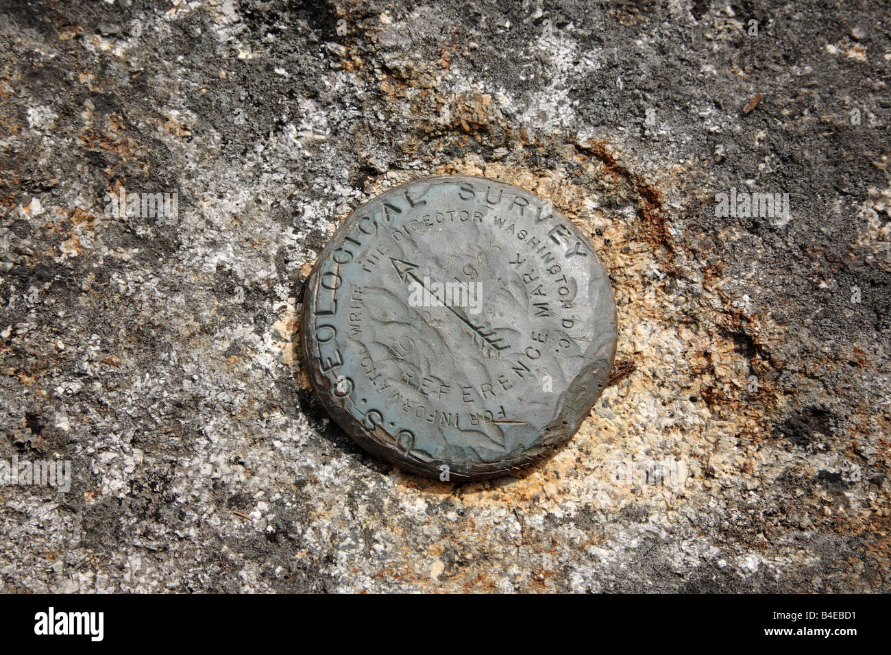 Us Geological Survey Marker on the summit of Mount Tremont Located in ...