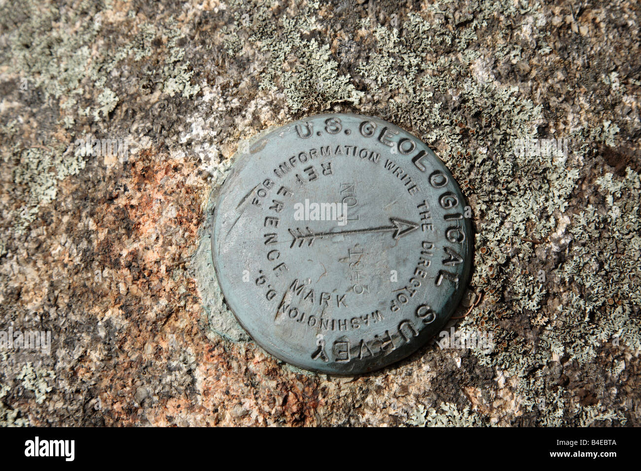 Us Geological Survey Marker on the summit of Mount Tremont Located in ...