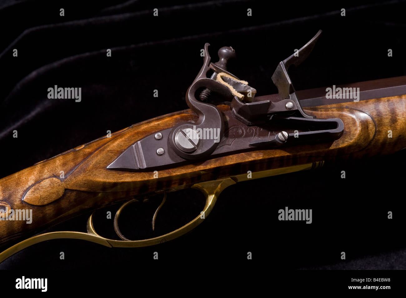 flint lock rifle action trigger Stock Photo - Alamy