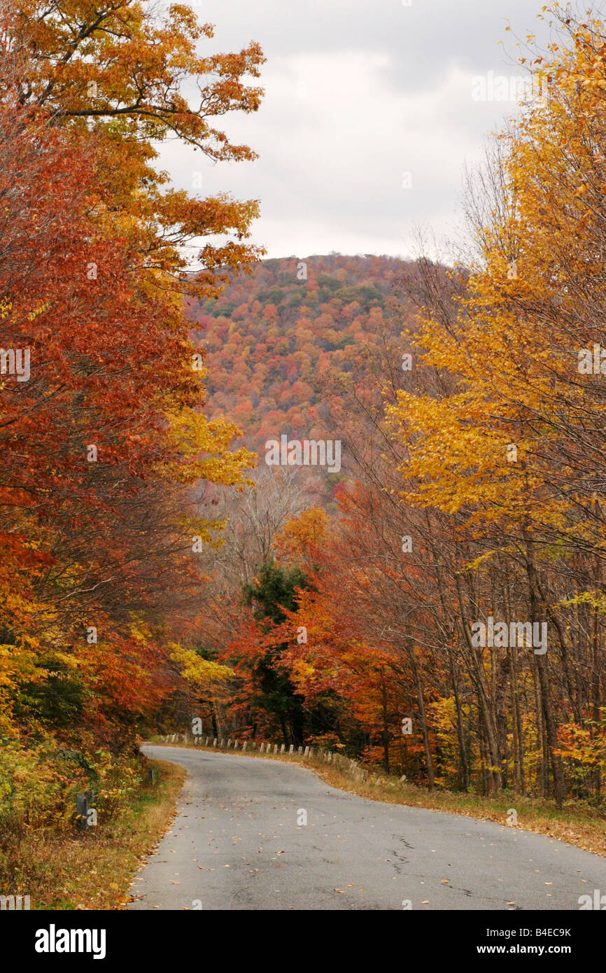 Fall arrives in Western Massachusetts with beautiful fall color Stock ...