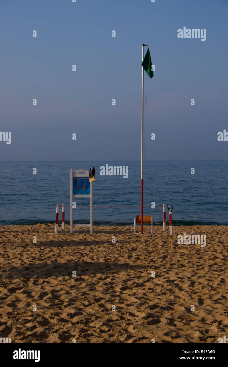 Life guard post on the beach in Portugal Stock Photo - Alamy