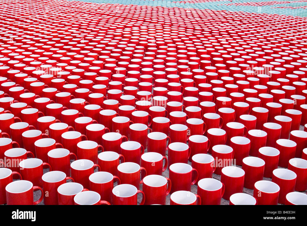 Thousands of mugs on display at the Brandenberg gate 29th September ...