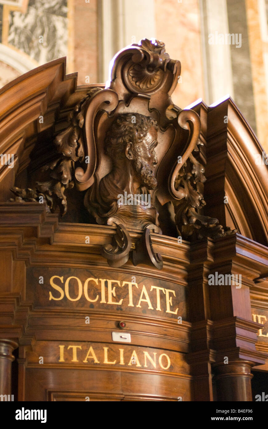 Confession st peter basilica hi-res stock photography and images - Alamy