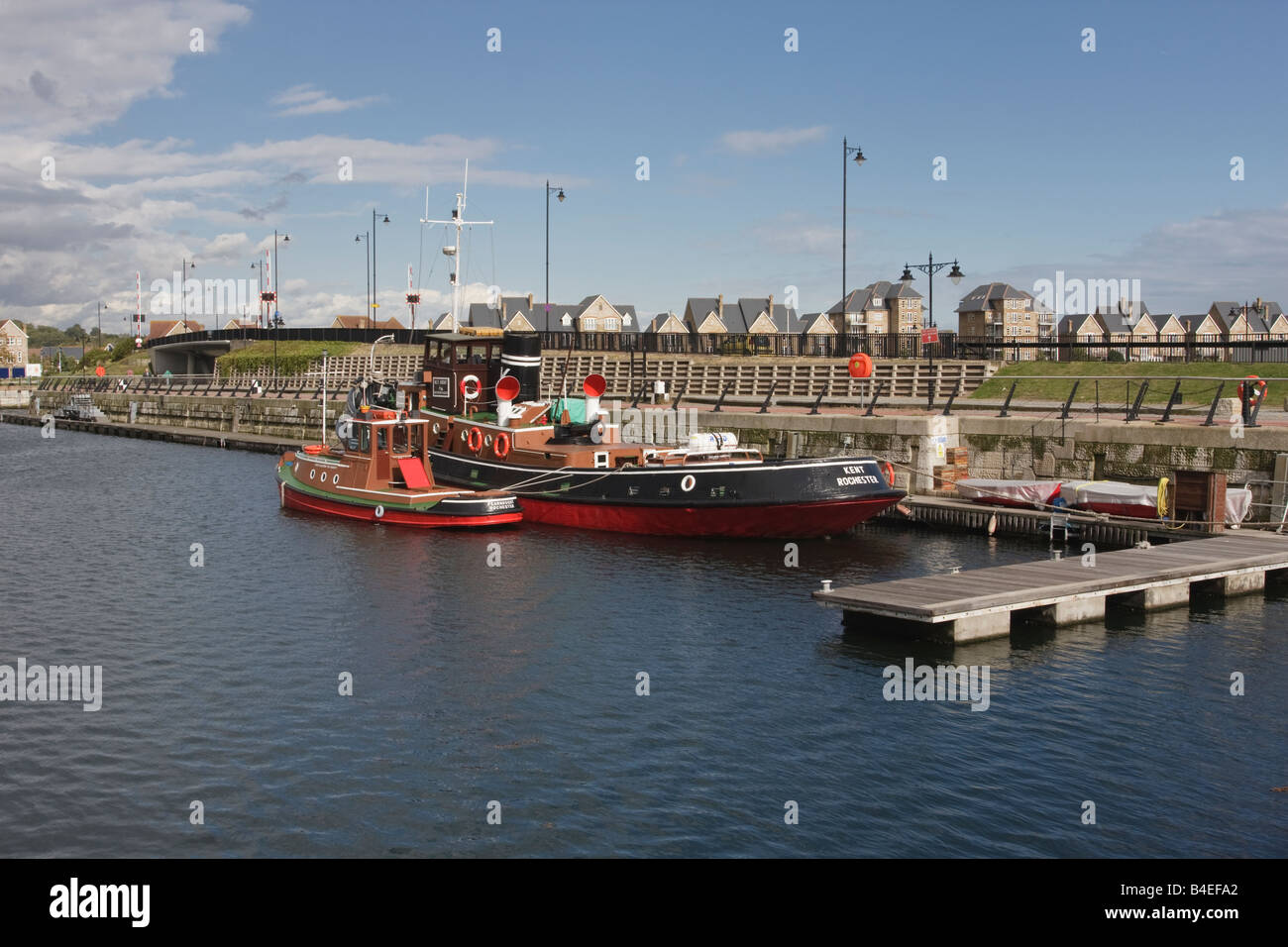 Historic Preserved Tugboats moored in Chatham Docks Stock Photo - Alamy
