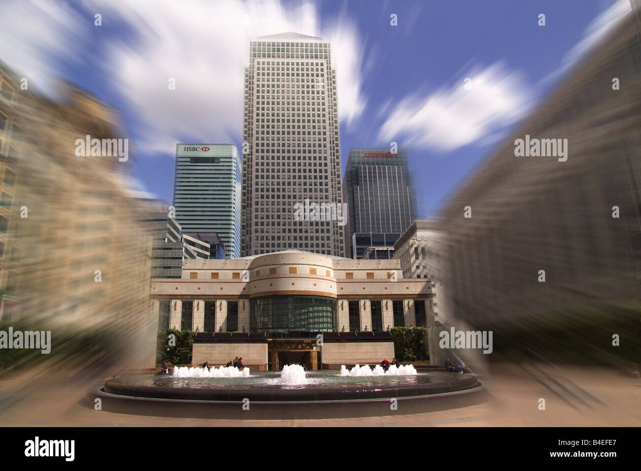 Canada Square Canary Wharf London Stock Photo - Alamy