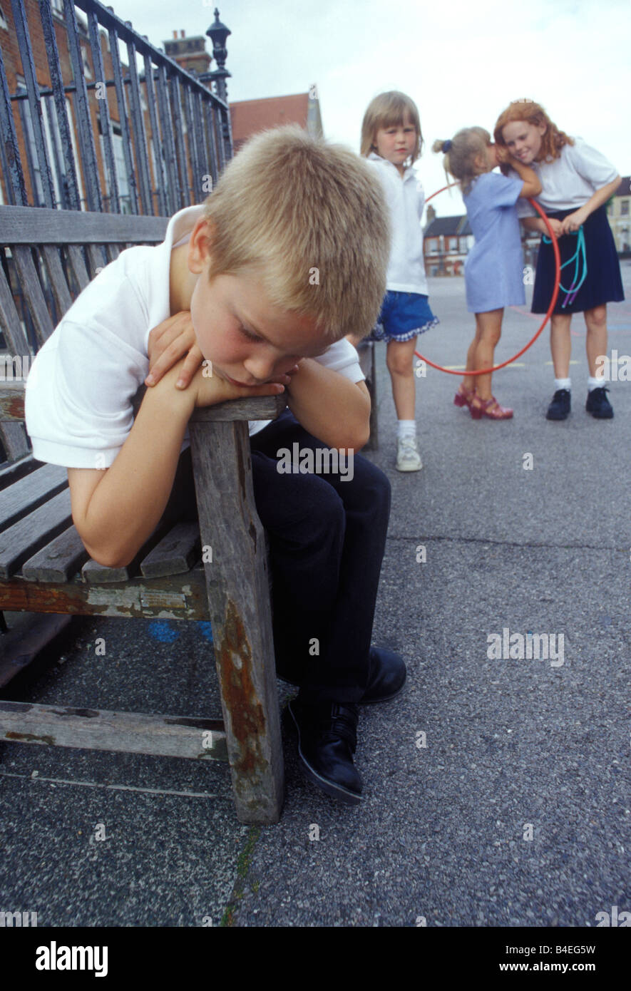 Sad boy playground isolation hi-res stock photography and images - Alamy