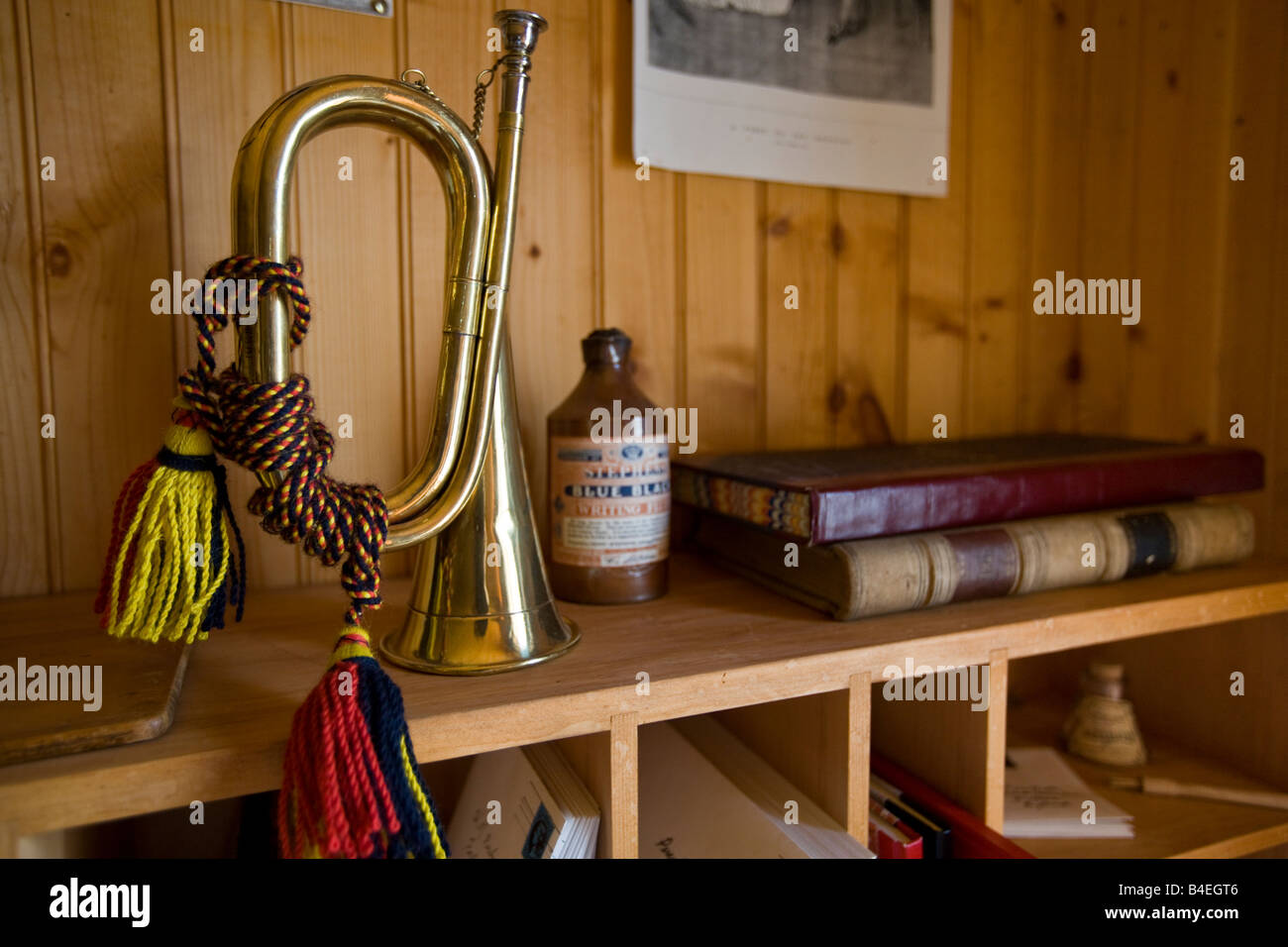 Bugle inside the Commissioner's Quarters at Fort Walsh National ...