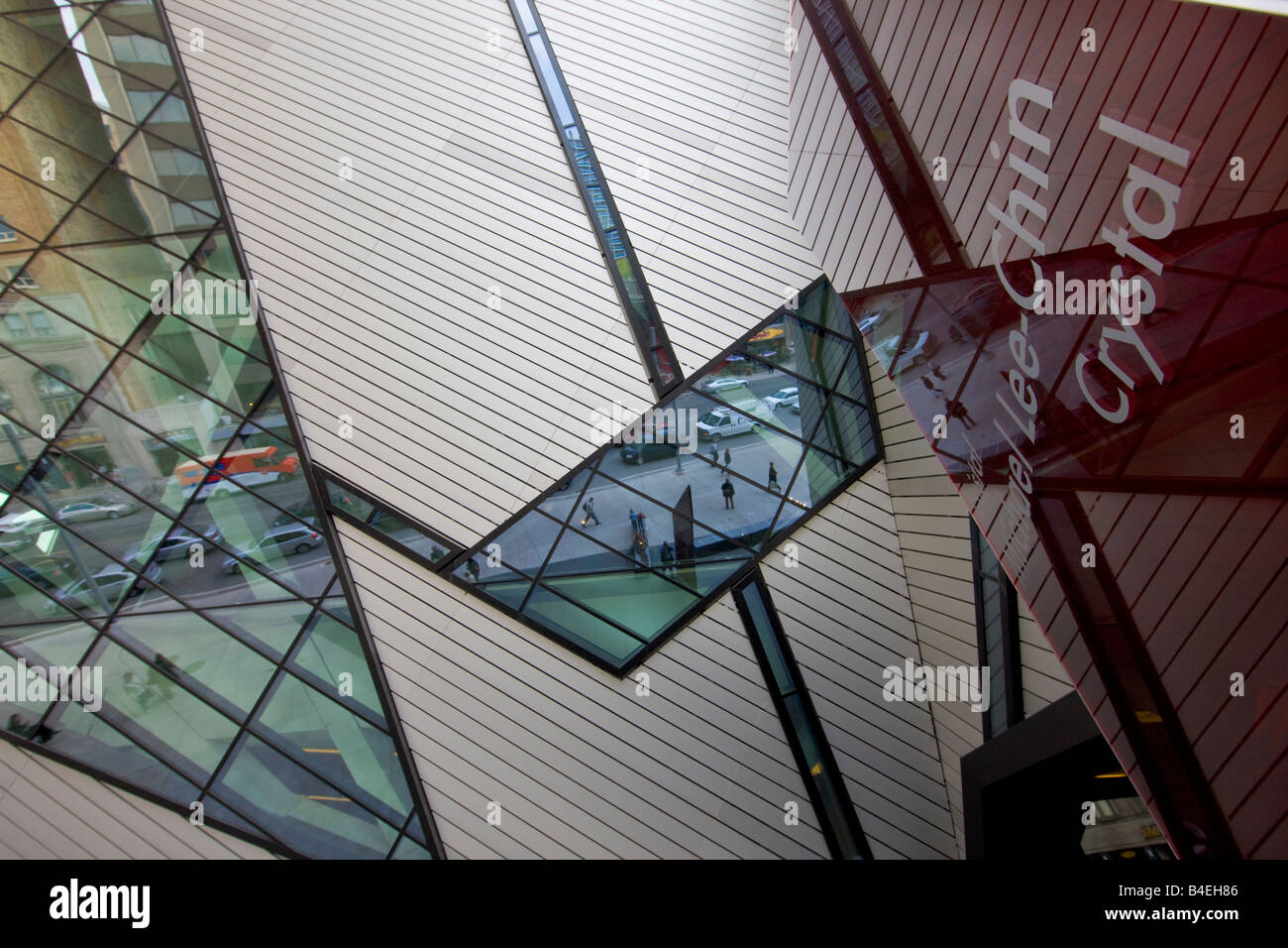 Sign outside the Royal Ontario Museum and the Michael A. Lee-Chin ...