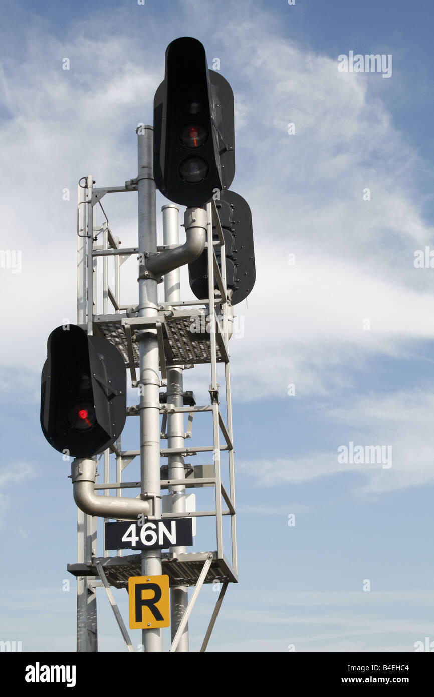 Train signals hi-res stock photography and images - Alamy