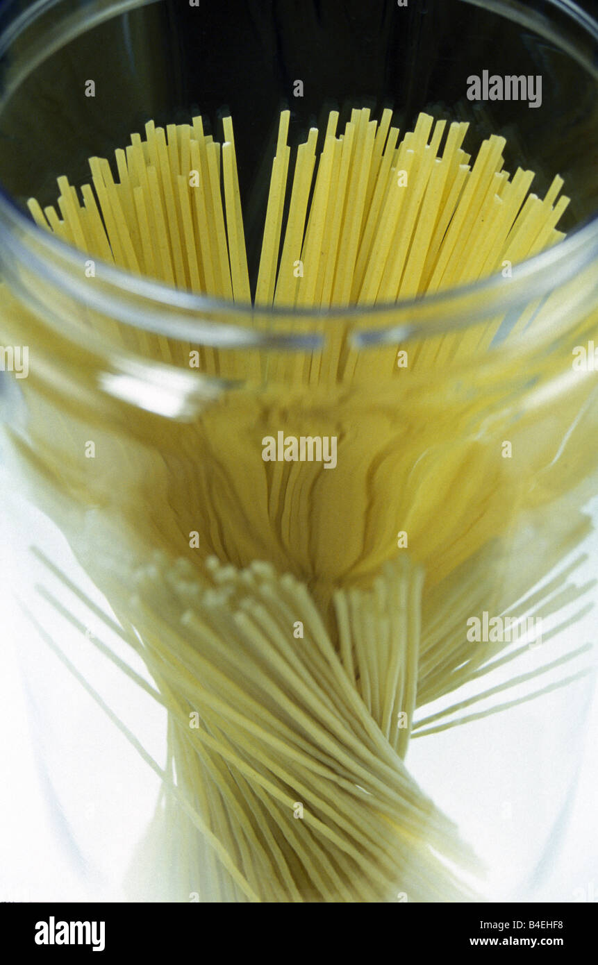 Spaghetti Strands in a Clear Container Stock Photo - Alamy