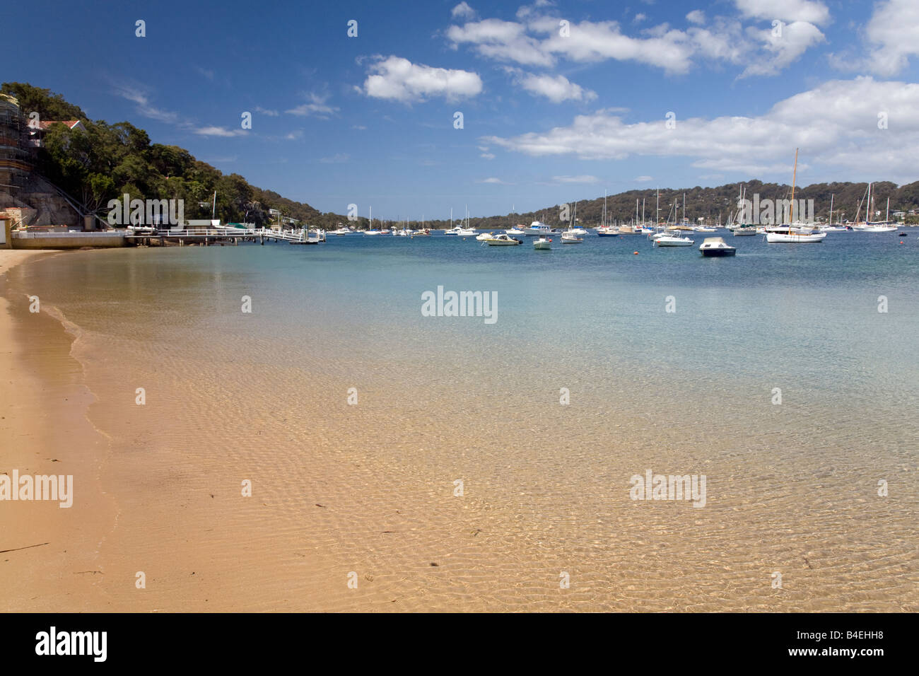 Pittwater snapperman beach in Sydney, New South Wales, Australia, in ...