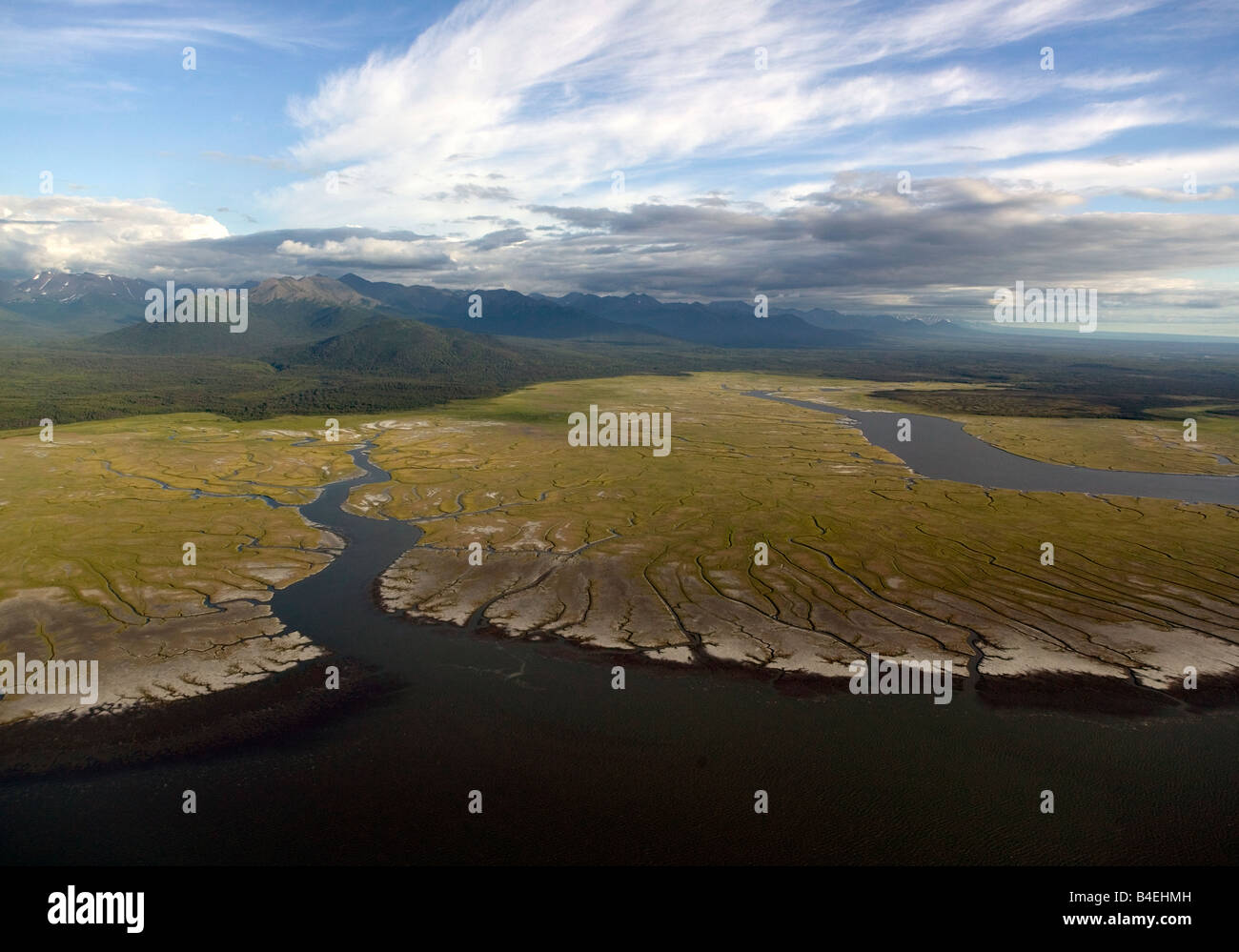 aerial above Kenai peninsula Alaska Stock Photo - Alamy