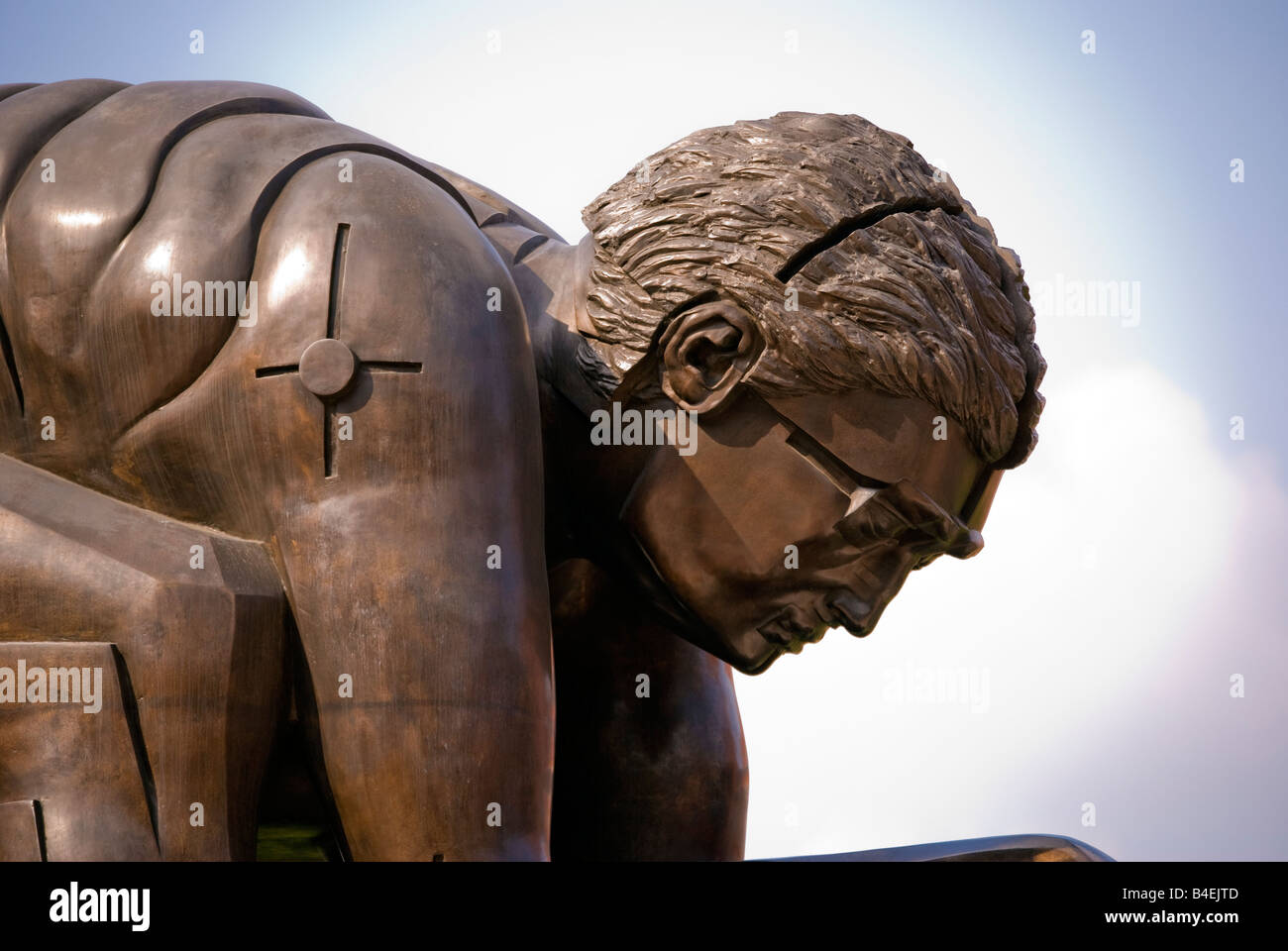 Isaac Newton sculpture at The British Library, London, UK Stock Photo ...