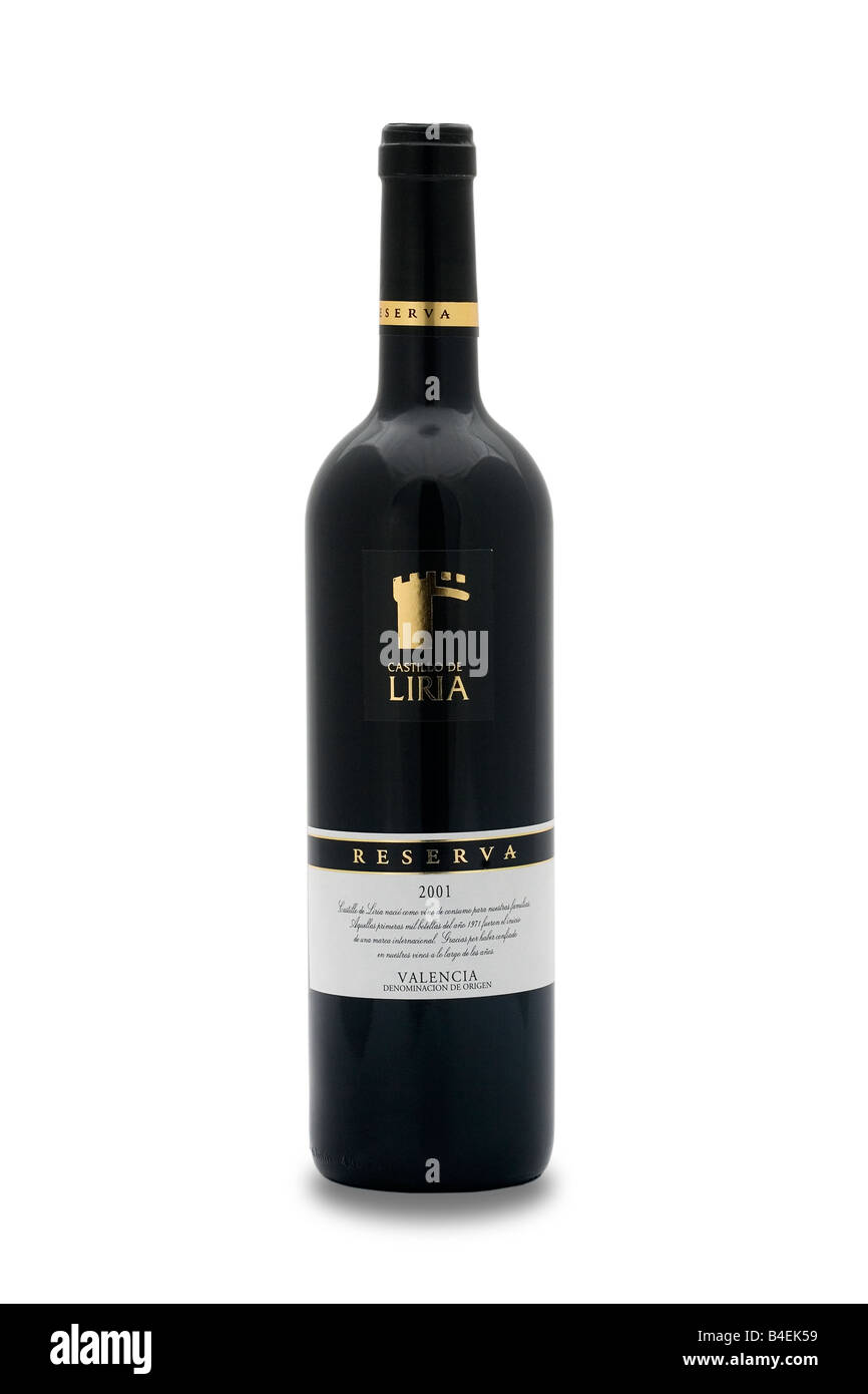 castillo de liria reserve red wine valencia Stock Photo - Alamy