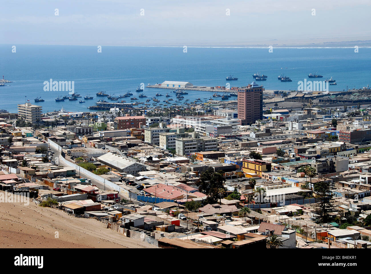 aerial view of Arica city, Chile Stock Photo - Alamy