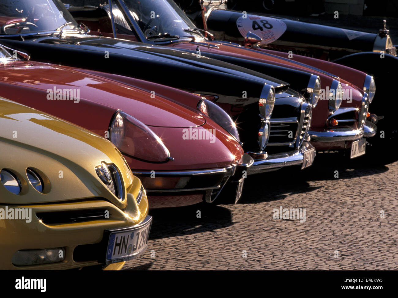Car, 90 years Alfa Romeo, landscape, scenery, summer, vintage car ...