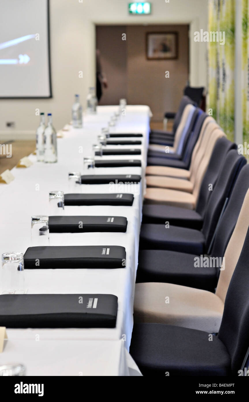 Business meeting room prepared for a conference Stock Photo - Alamy