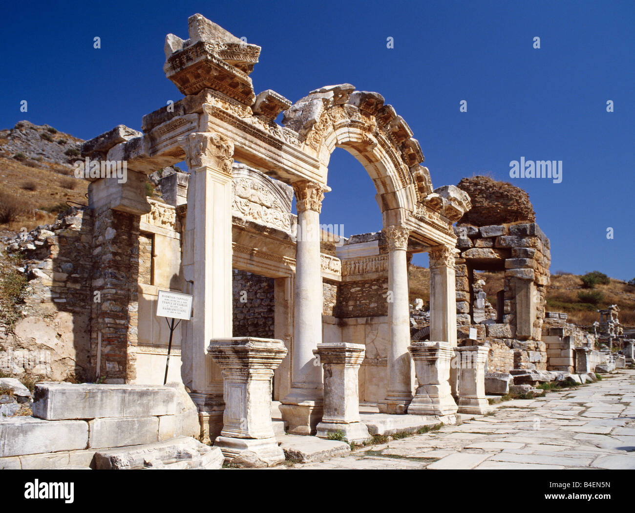 Temple of Hadrian Ephesus Turkey Stock Photo - Alamy