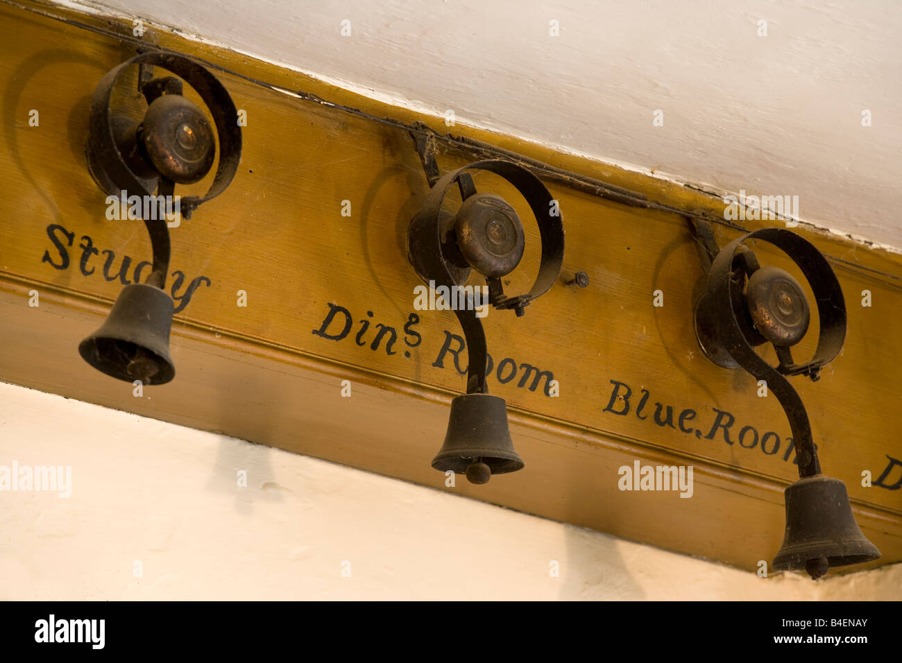 servants bells in private english manor house Stock Photo - Alamy