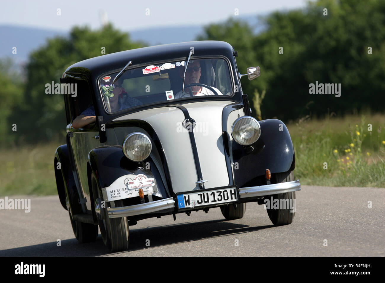 Car, Mercedes 130, vintage car, 1930s, thirties, sedan, driving ...