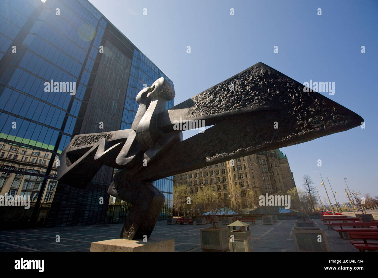 Bronze Sculpture named Flight by artist Sorel Etrog, City of Ottawa ...