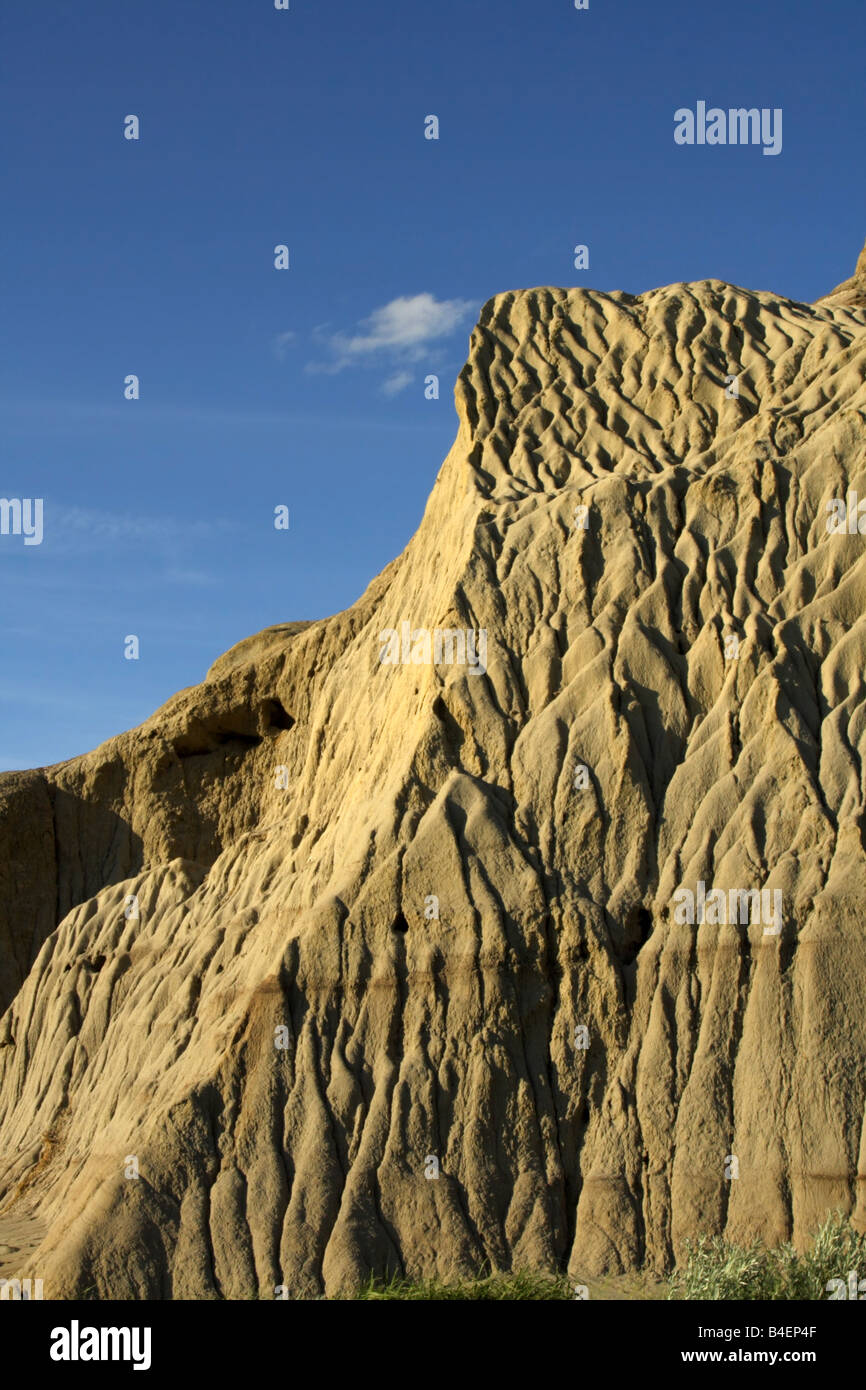 Surface of badlands of Castle Butte in Big Muddy Valley Saskatchewan ...