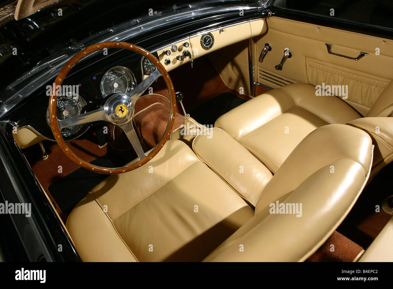 Car, Ferrari 342 America convertible, model year 1952, Pinin Farina ...