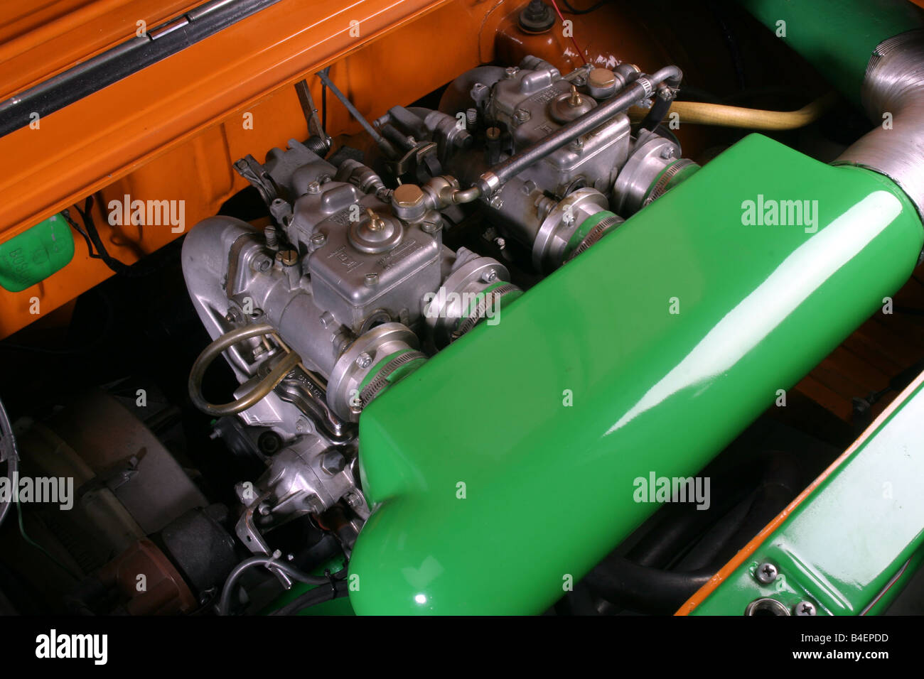 Car, NSU Prinz, model year approx. 1967-1971, orange, old car, vintage ...