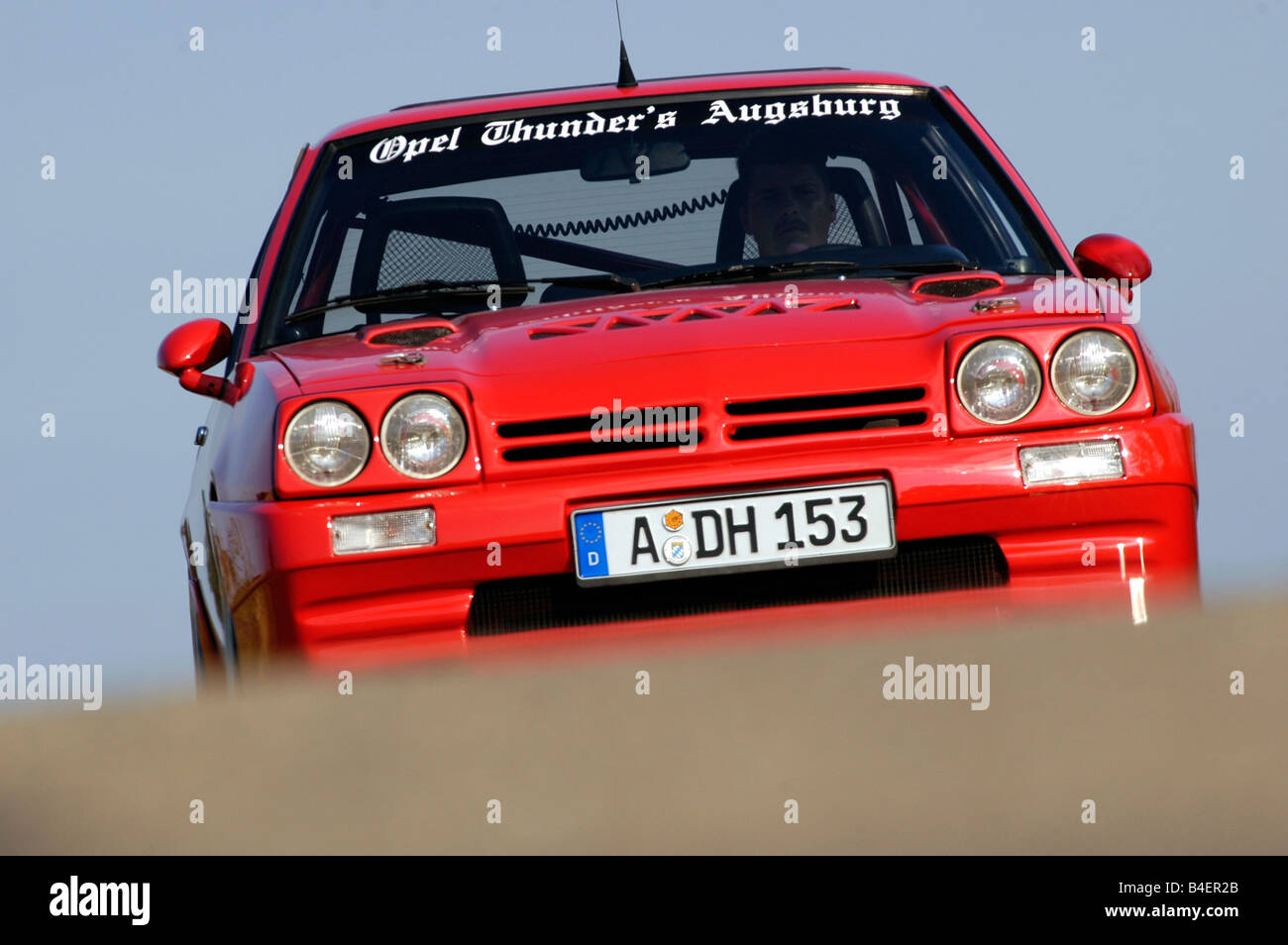 Car, Opel Manta B, model year 1983, red, Coupé, Coupe, old car, 1980s ...