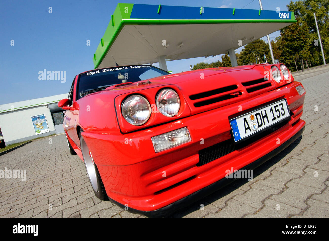 Car, Opel Manta B, model year 1983, red, Coupé, Coupe, old car, 1980s ...