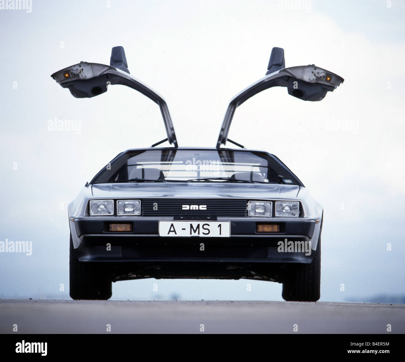 Car, DeLorean DMC 12, old car, 1980s, eighties, silver, Coupé, Coupe ...