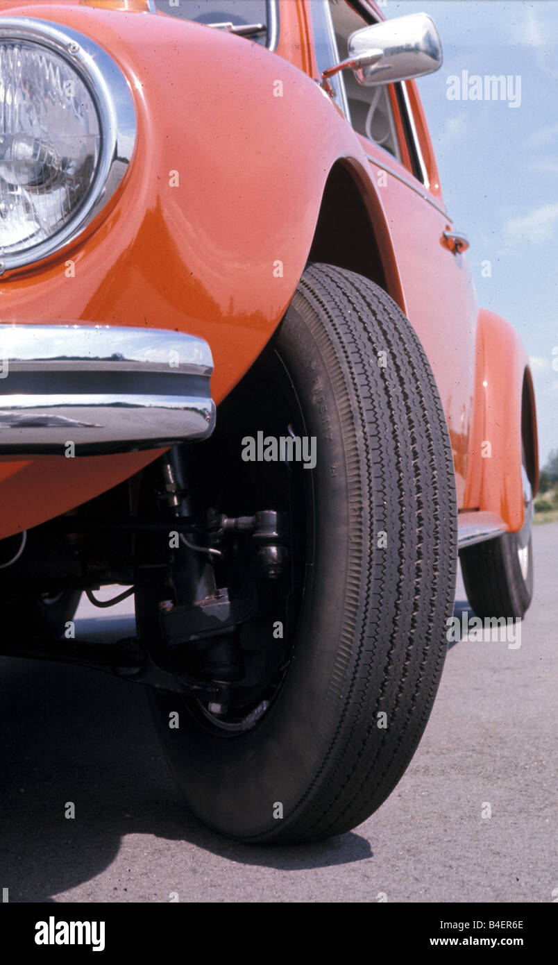 Car, VW, Volkswagen, beetle 1302, orange, compact, sub-compact, small ...