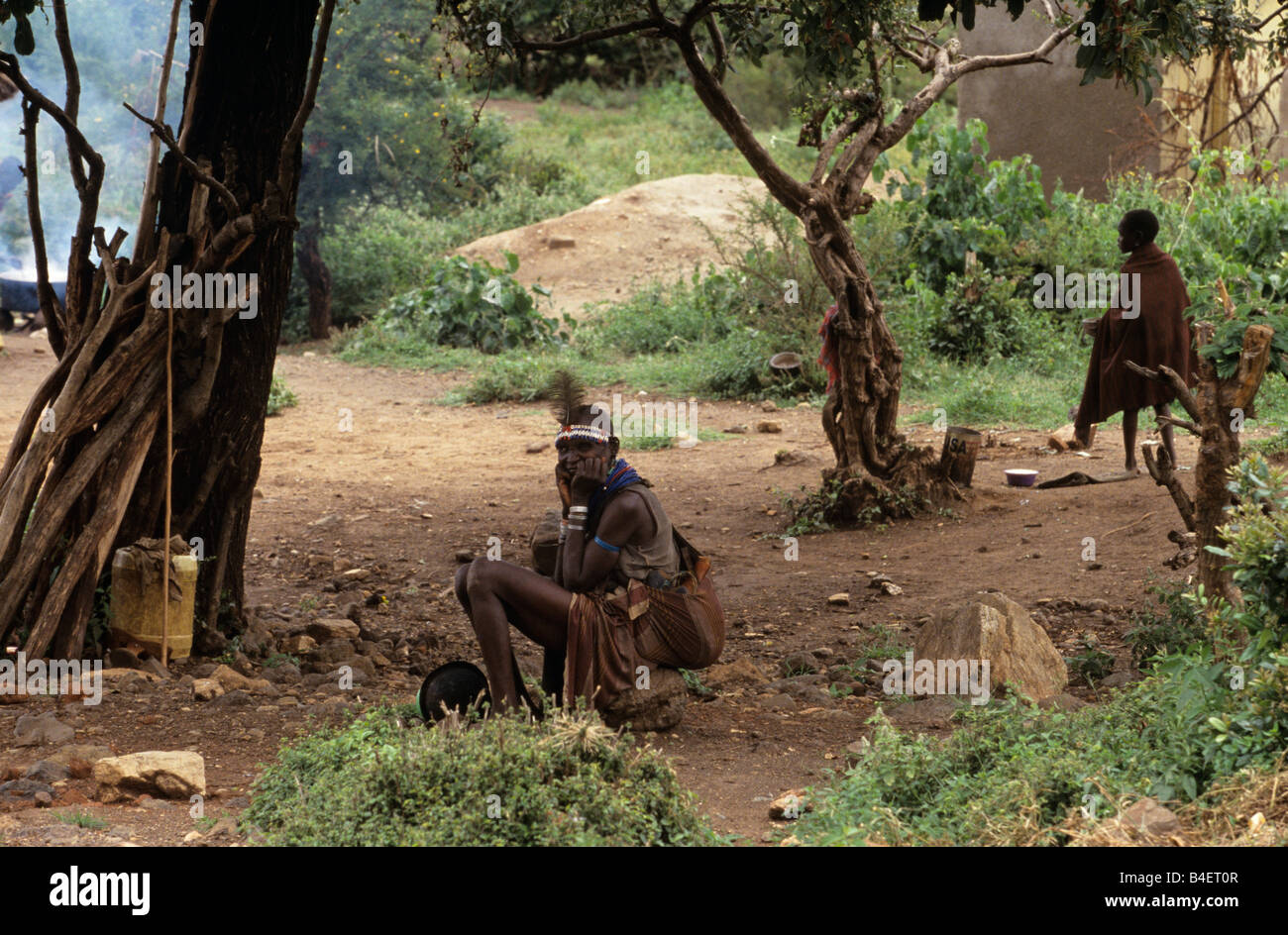 Ethnic Karamojong villager, Karamoja, Uganda Stock Photo - Alamy