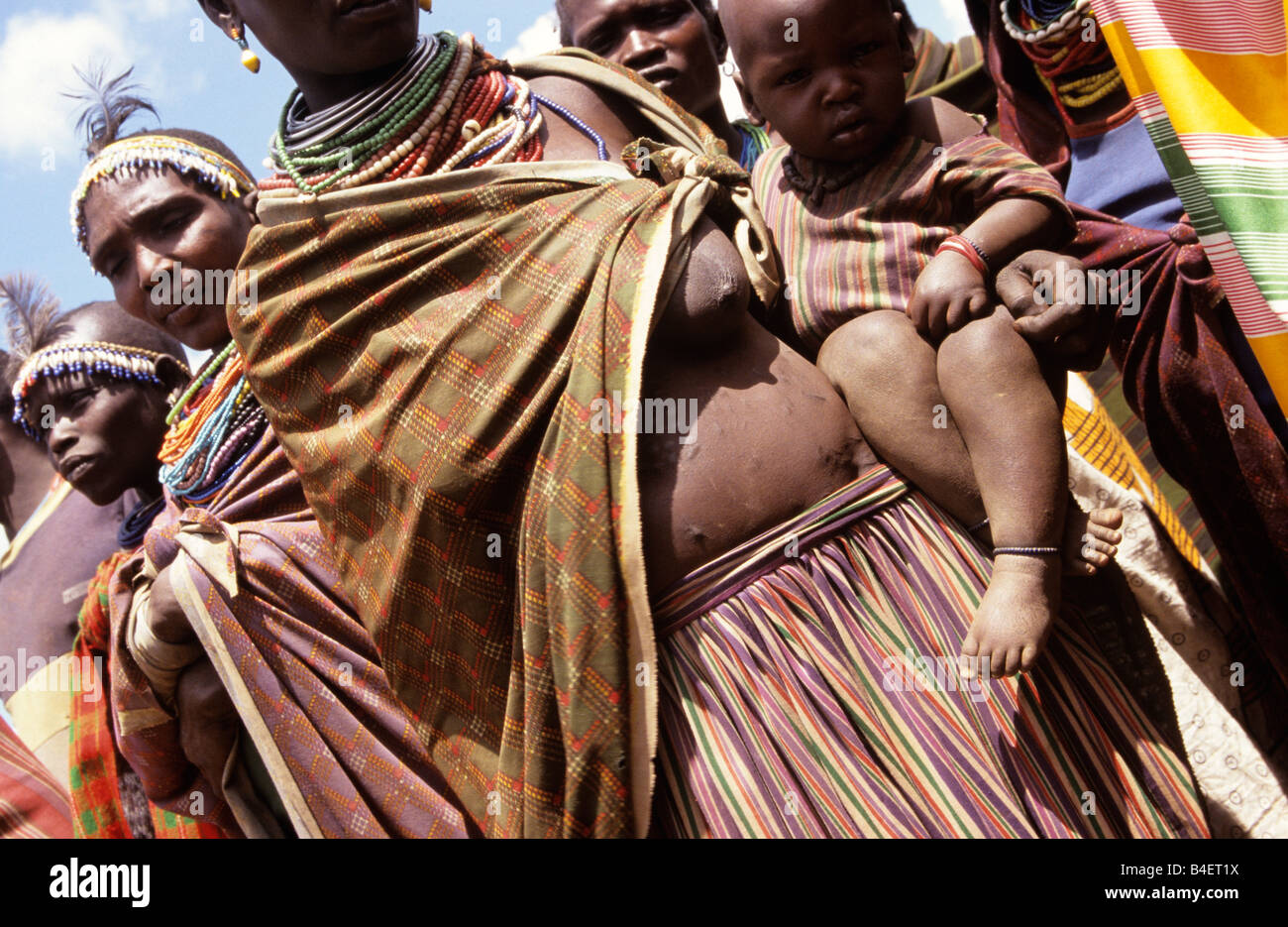 Karamojong villagers in Karamoja, Uganda Stock Photo - Alamy