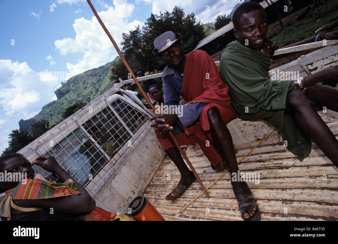 Ethnic Karamojong villagers in Karamoja, Uganda Stock Photo - Alamy