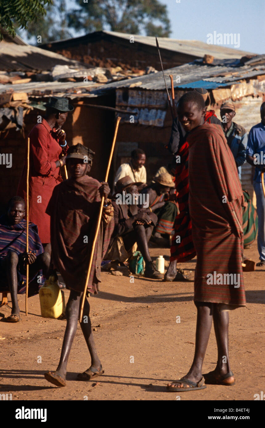 Karamojong villagers in Karamoja, Uganda Stock Photo - Alamy
