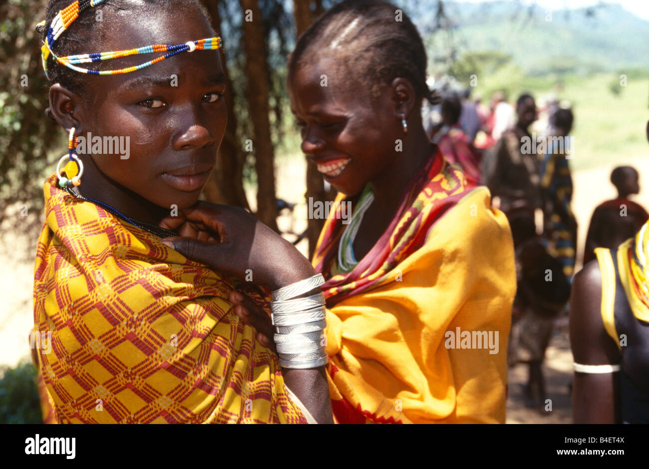 Ethnic Karamojong women in Karamoja, Uganda Stock Photo - Alamy