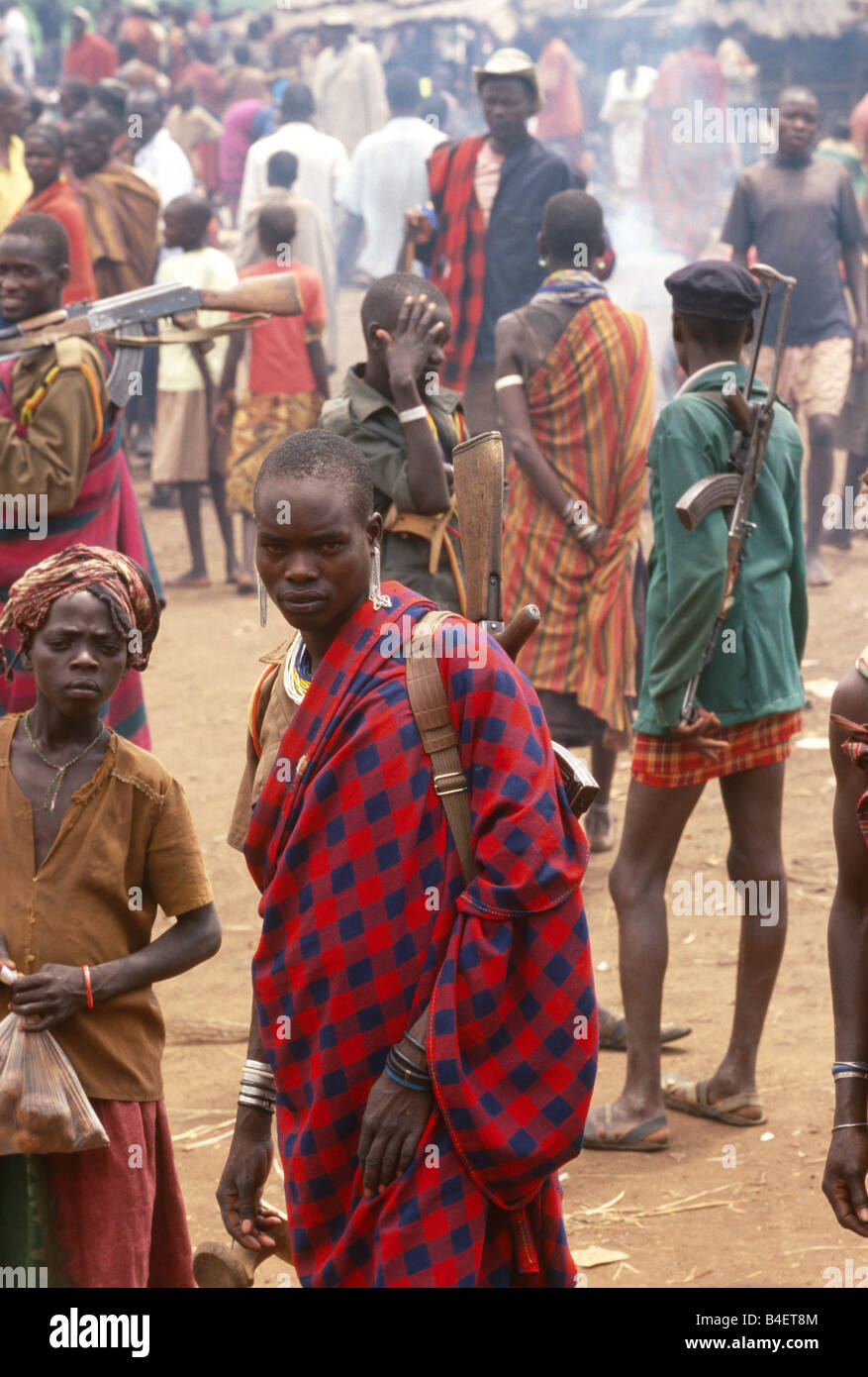 Ethnic Karamojong villagers in Karamoja, Uganda Stock Photo - Alamy