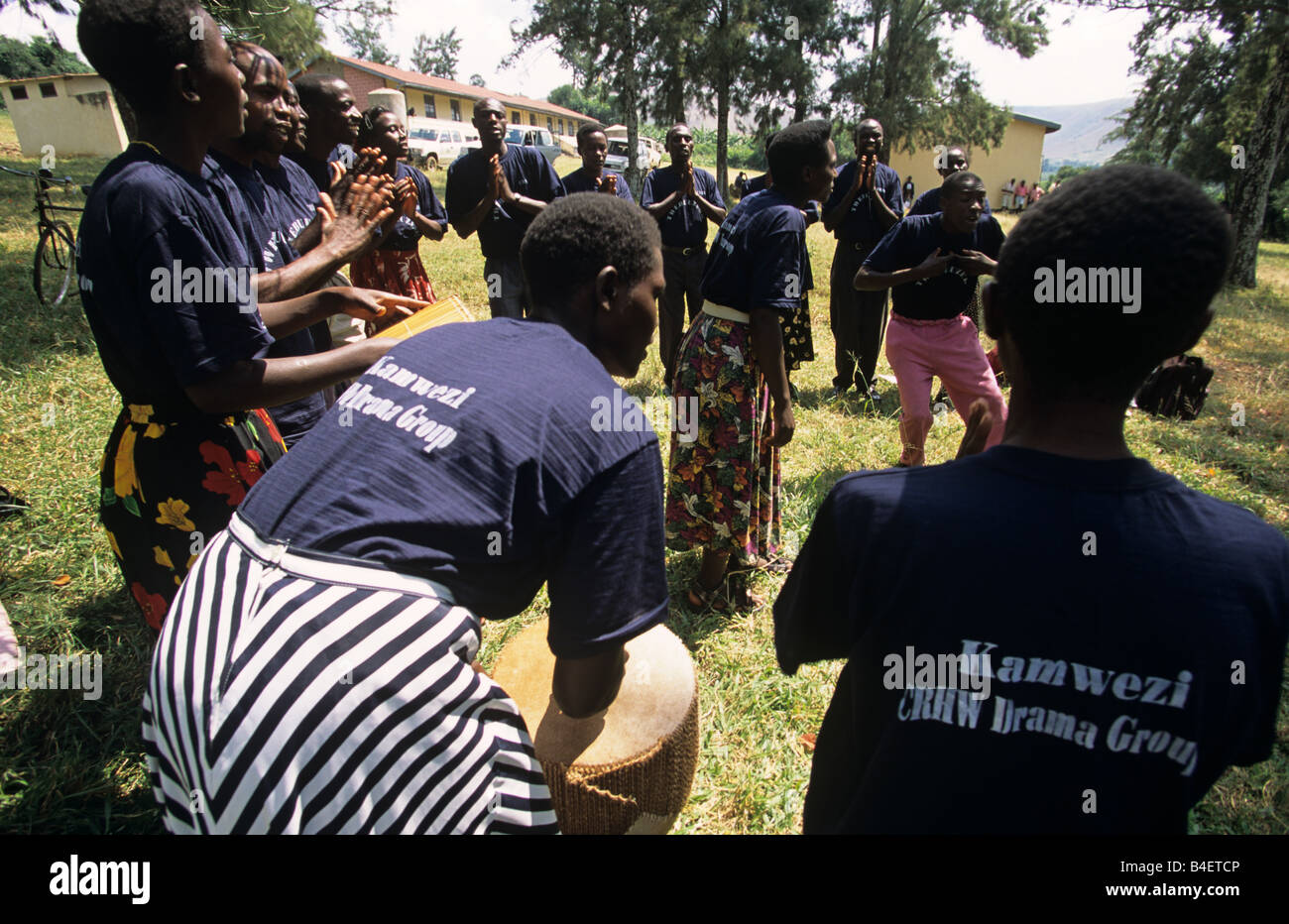 Members of the Community Reproductive Health Workers (CRHW) perform a ...
