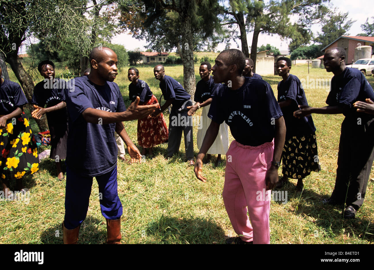 Members of the Community Reproductive Health Workers (CRHW) perform a ...