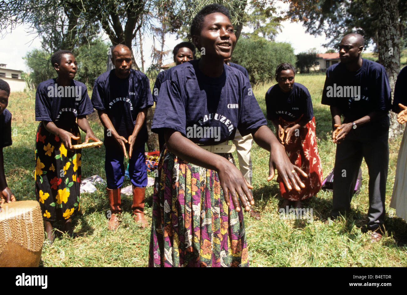 Members of the Community Reproductive Health Workers (CRHW) perform a ...