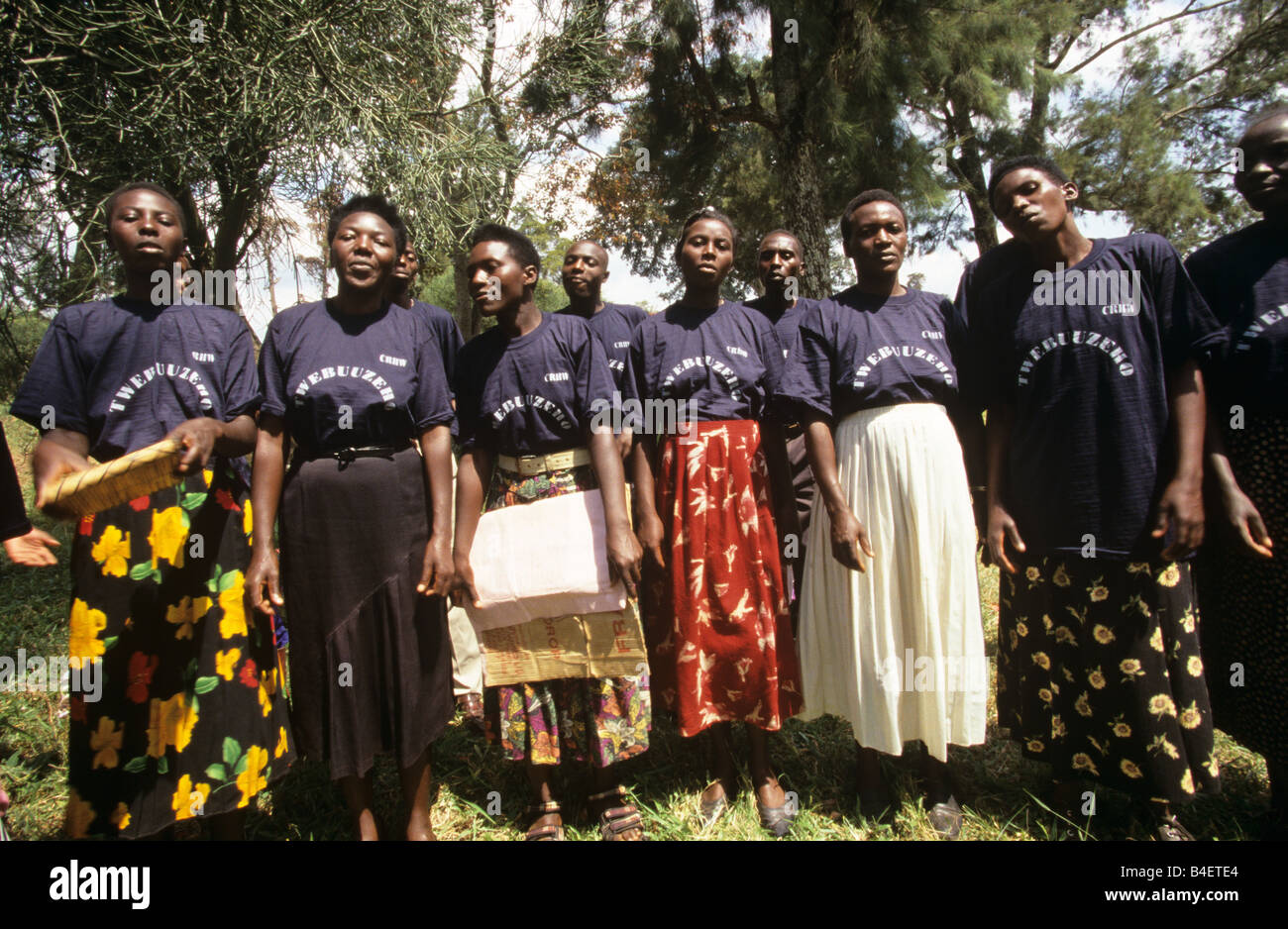 Members of the Community Reproductive Health Workers (CRHW) perform a ...