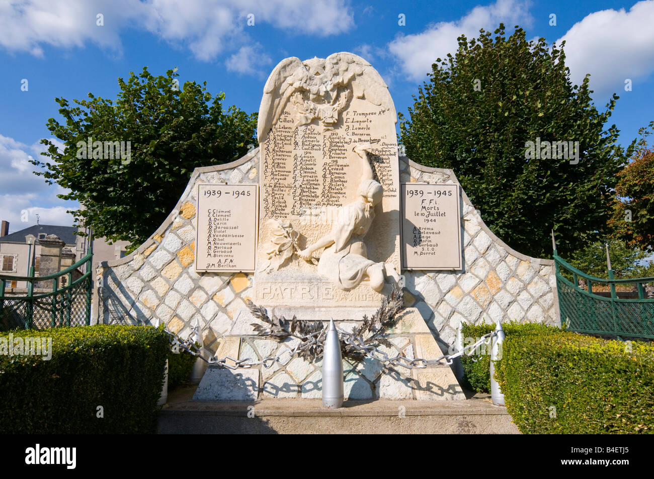 War memorial, Lignac, Indre, France Stock Photo - Alamy