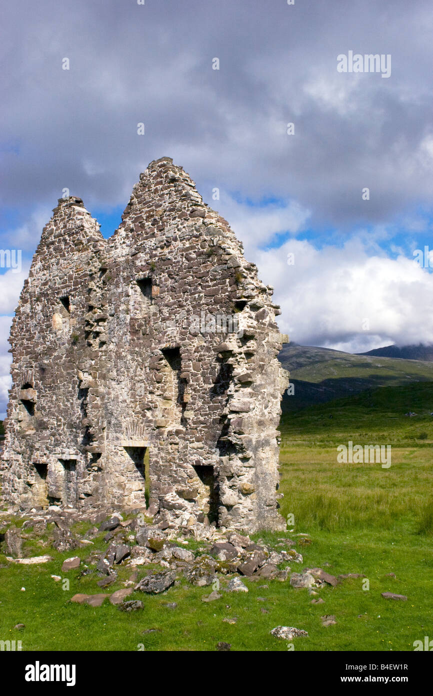 Ardvreck Castle in Inchnadamph, along the road from Ullapool to Durness ...
