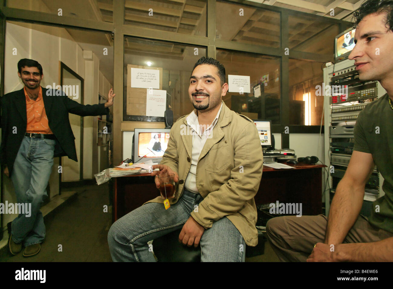 An independent Iraqi television station in Cairo, Egypt Stock Photo - Alamy