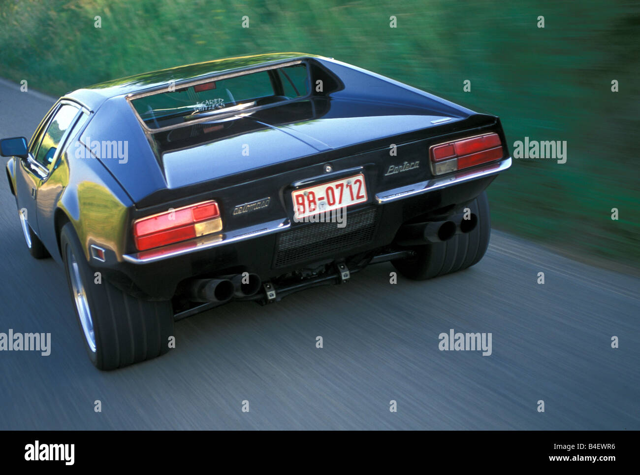 Car, Detomaso Pantera, sports car, black, Coupé, Coupe, model year 1970 ...