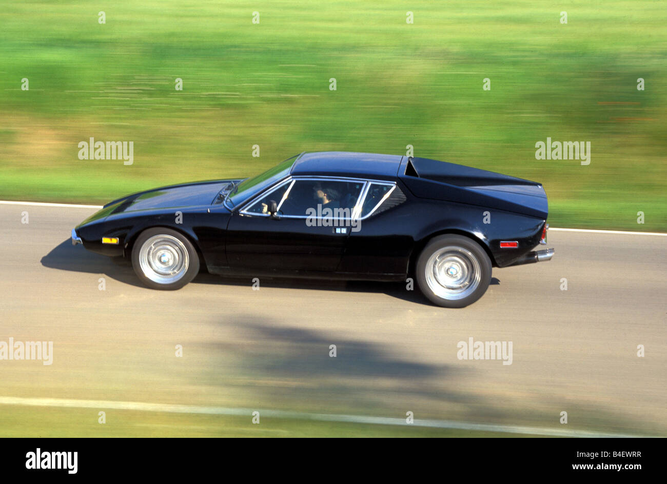 Car, Detomaso Pantera, sports car, black, Coupé, Coupe, model year 1970 ...
