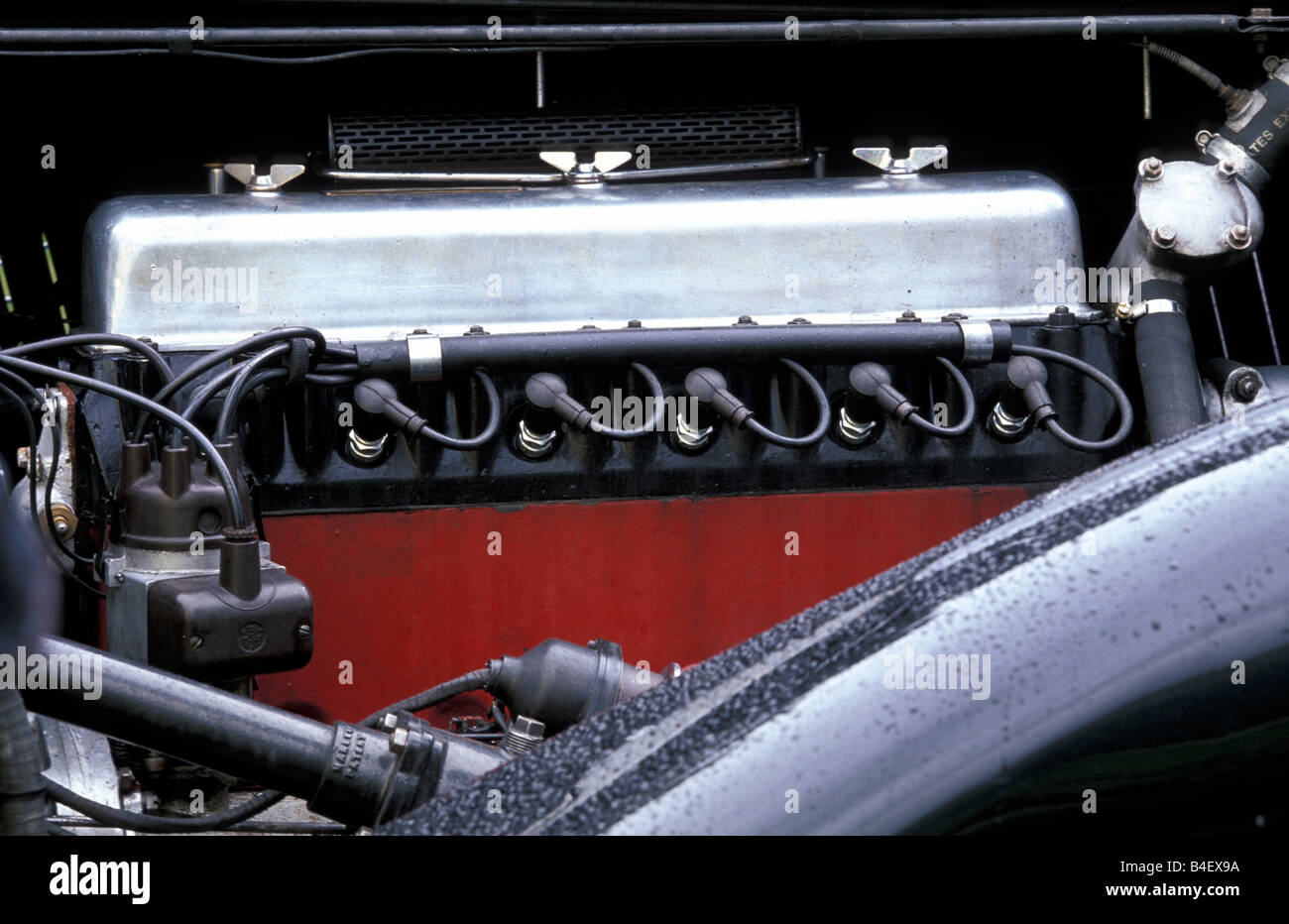 Car, Alvis, vintage car, sedan, black, model year 1940, 1940s, fourties ...