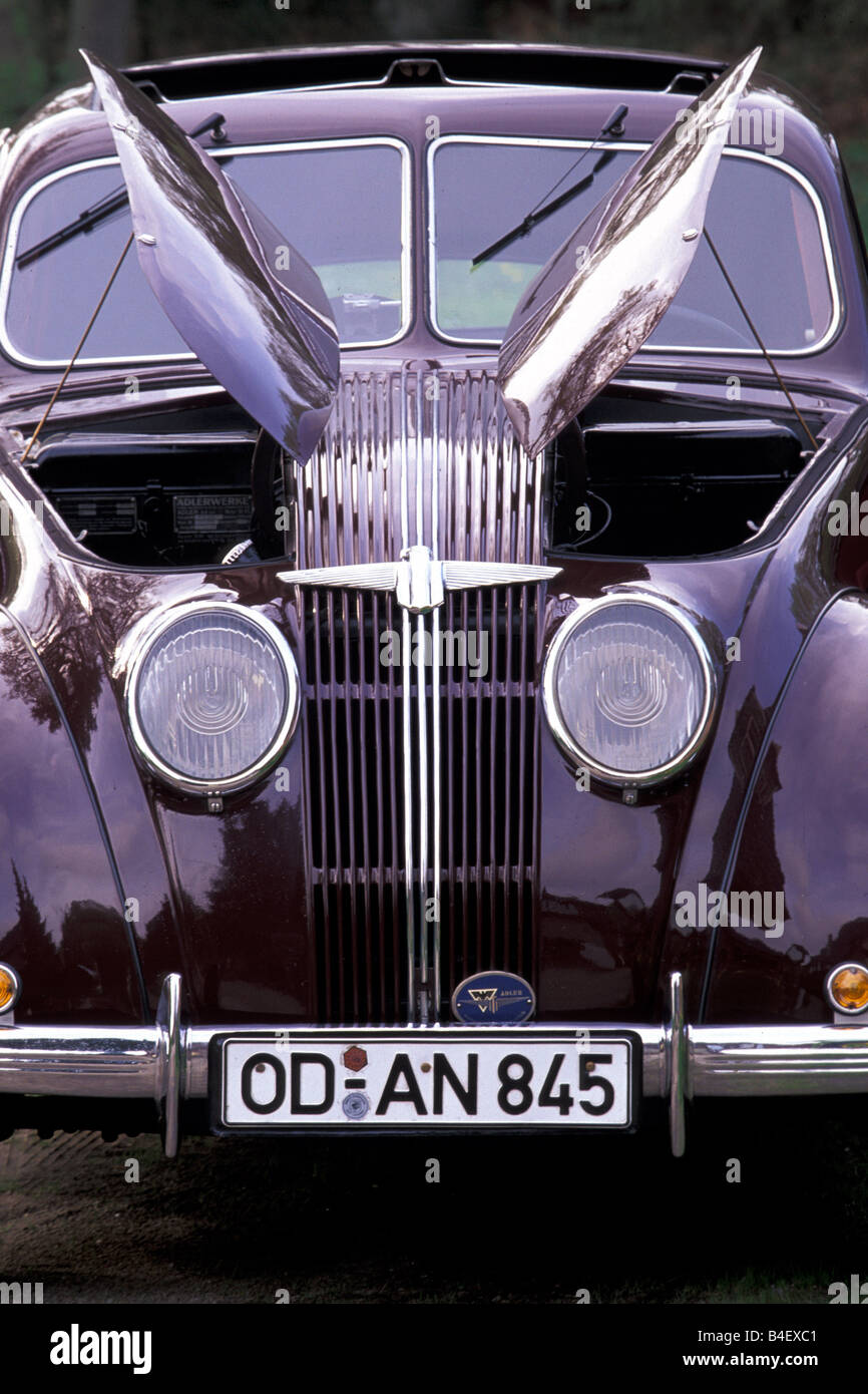 Car, Adler Autobahn, vintage car, model year 1937-1940, ruby colored ...