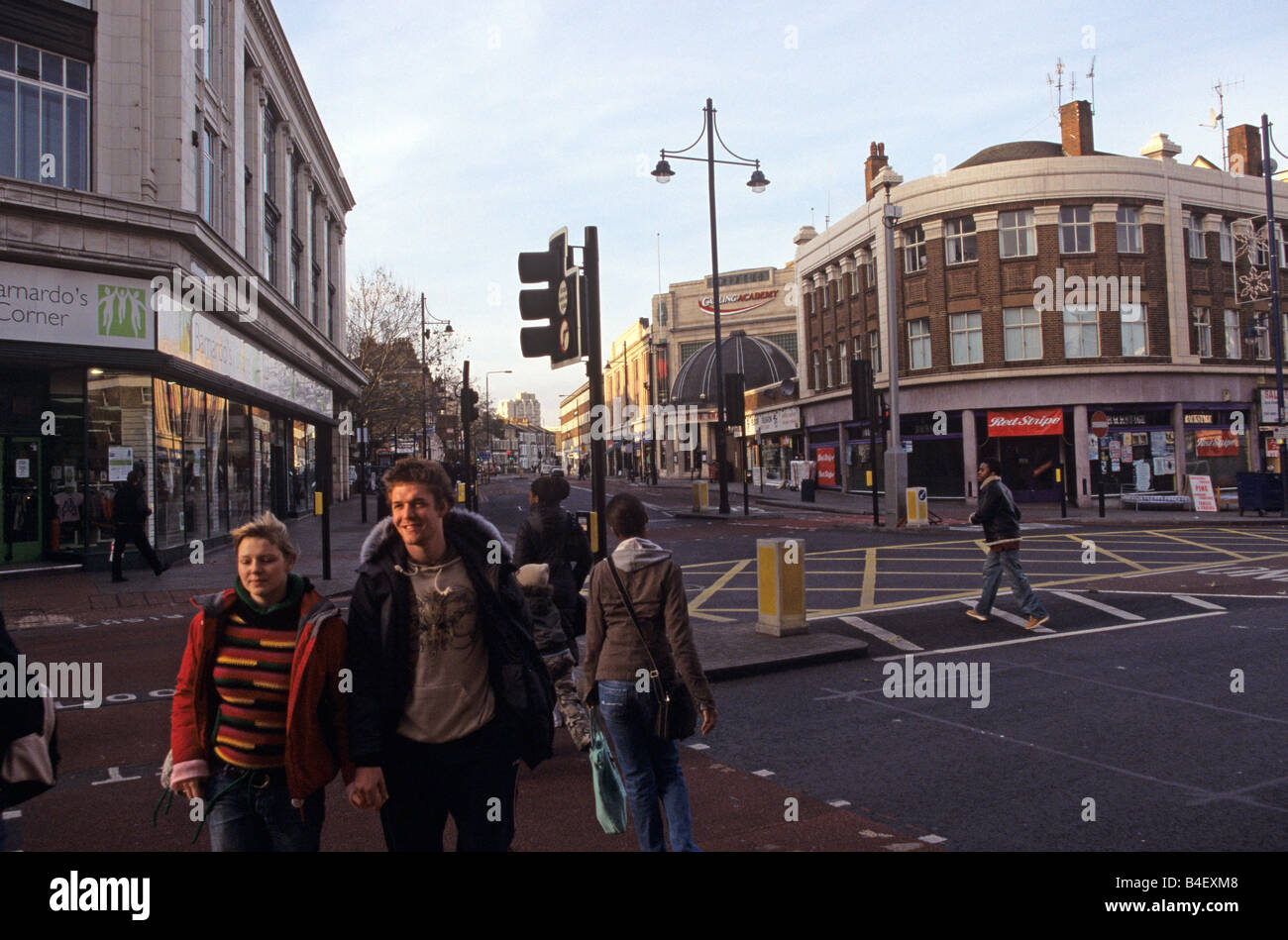 Street scene in London Stock Photo - Alamy